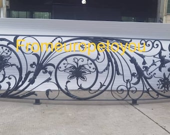 Elegant Handcrafted Wrought Iron Balcony Railing – Custom Design. the ...