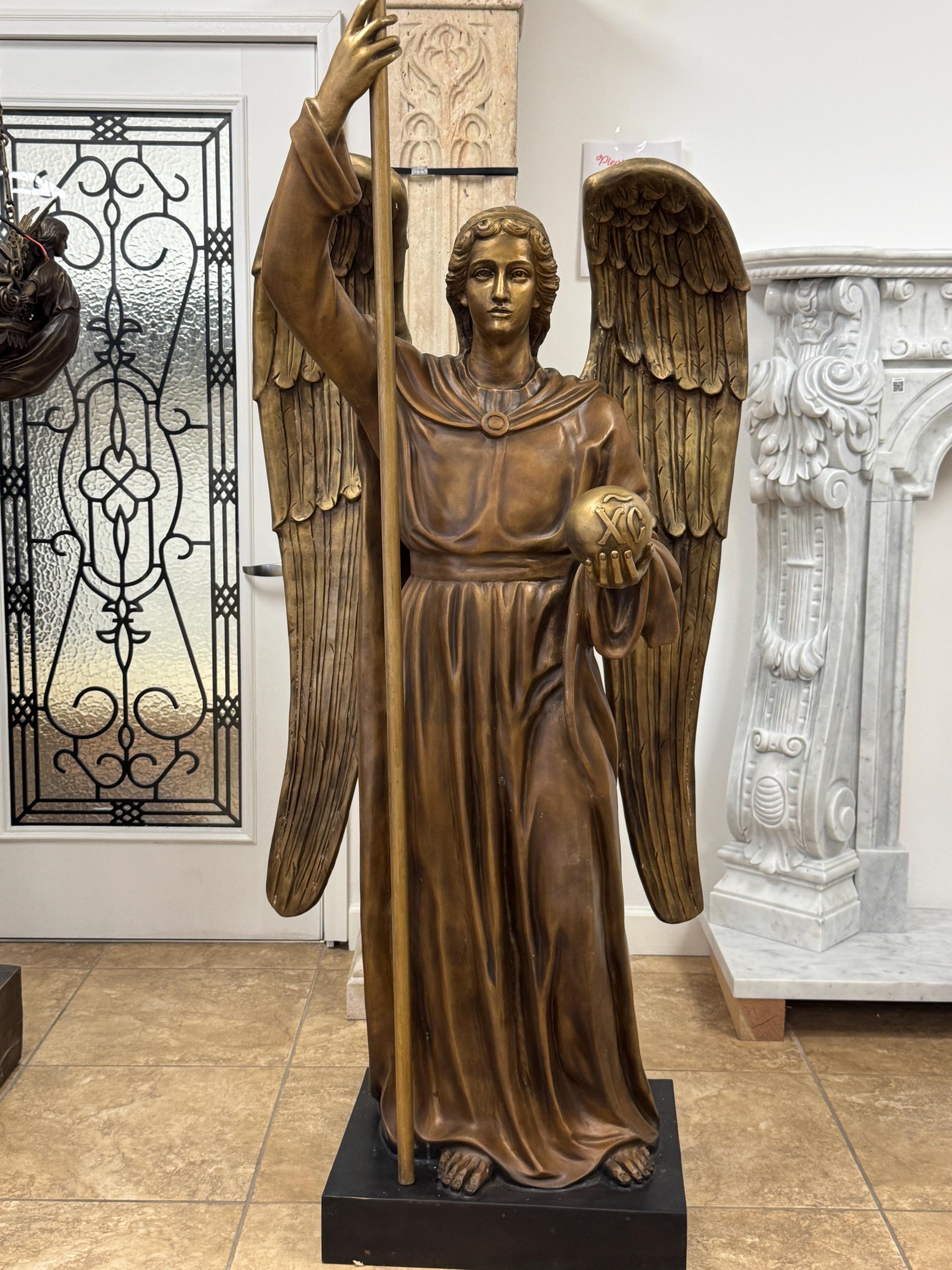 Bronze Angel the Protector of Christ Statue - JX431 - Etsy