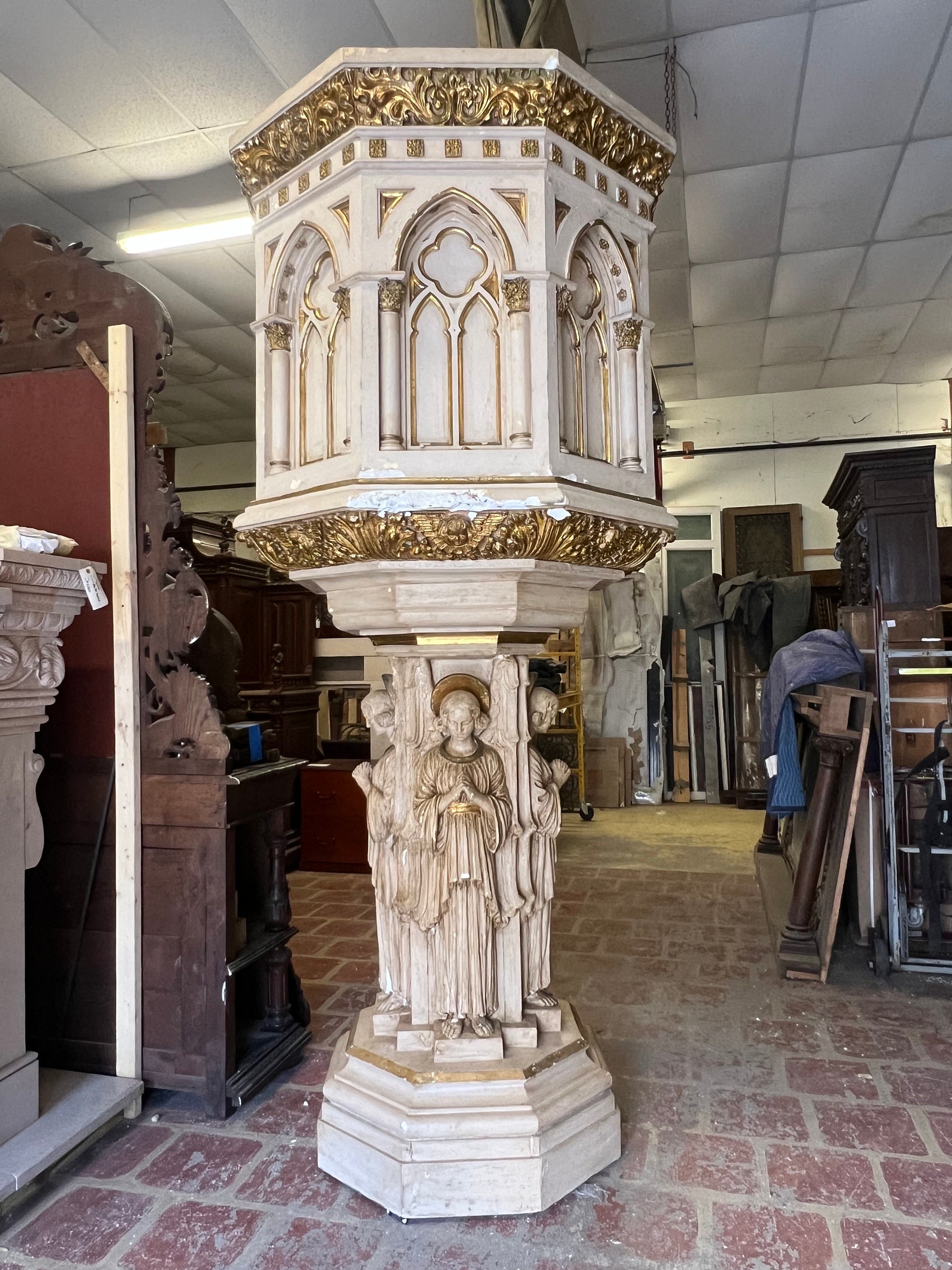 Antique Cherub Gothic Religious Church Altar - Etsy