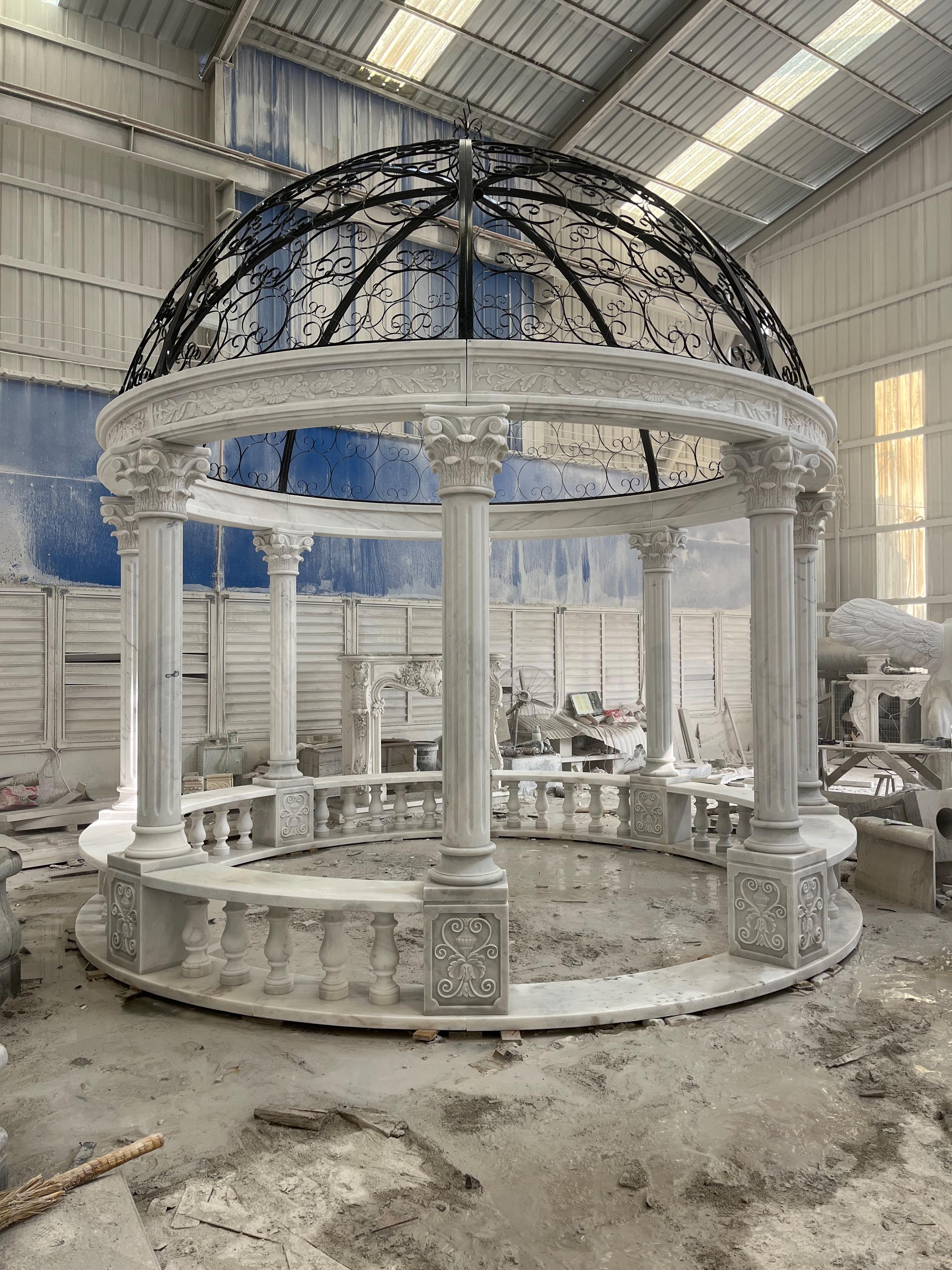 Hand Carved Marble Estate Gazebo - JX300 - Etsy