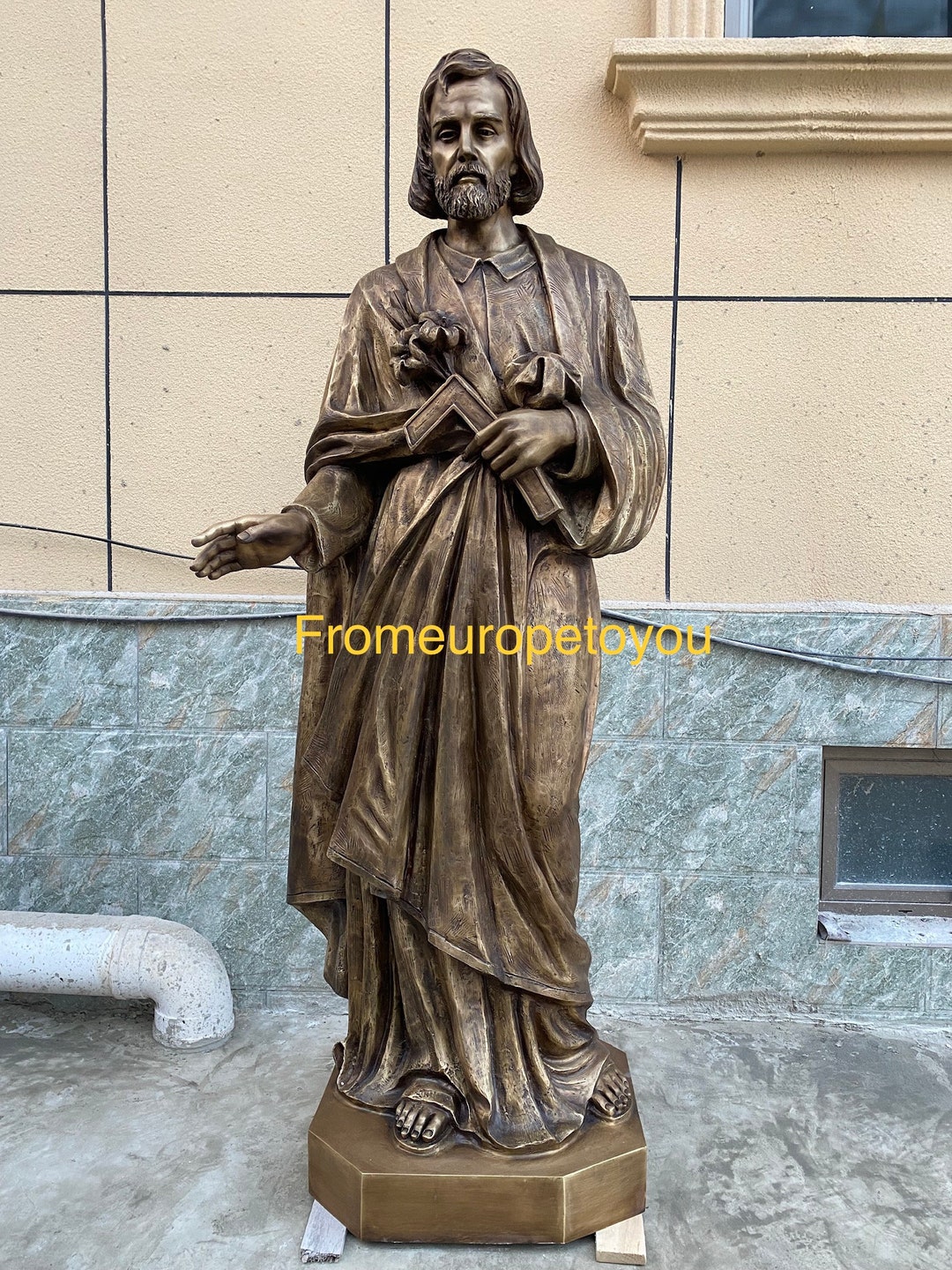 Bronze St. Joseph the Worker Statue - Etsy