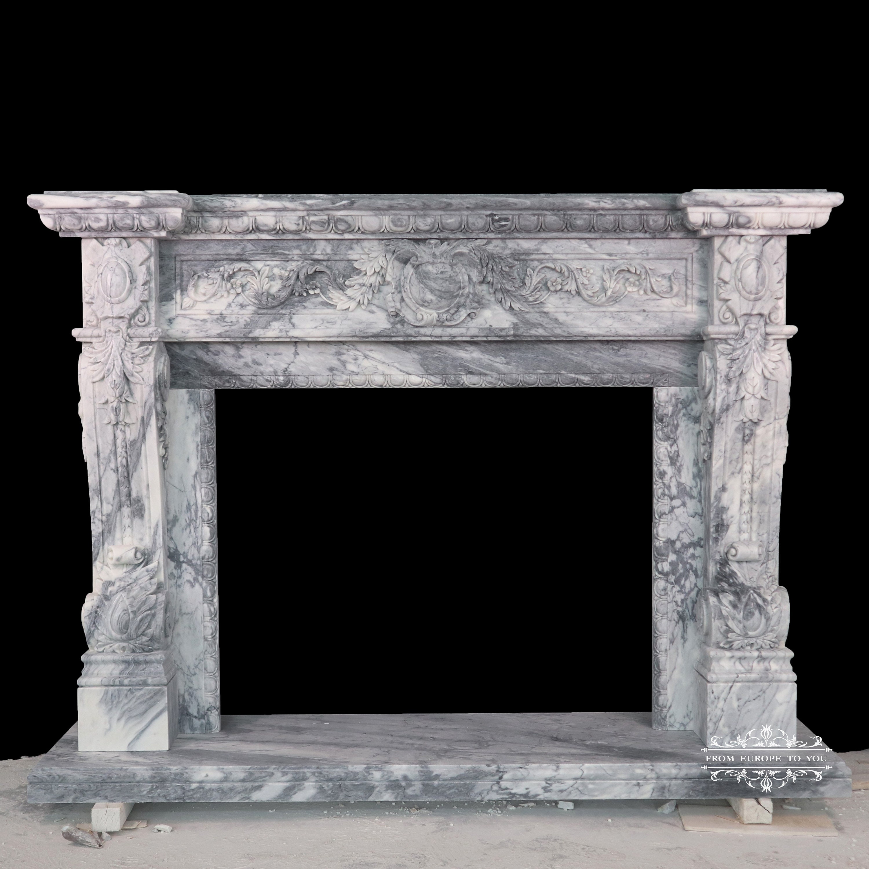 European Design Marble Estate Fireplace Mantel - T1-79-1 - Etsy