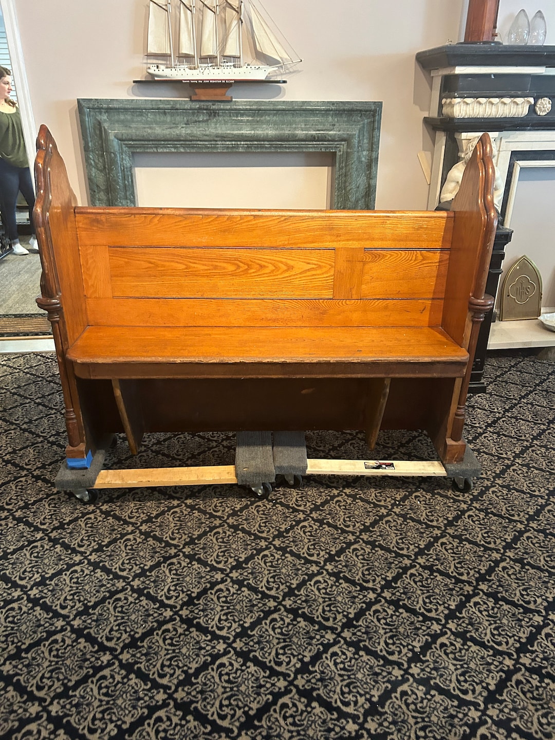 Carved Gothic Antique Church Bench - JJCC65 - Etsy