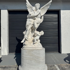 The abduction of psyche carved marble statue - JX515 - Etsy