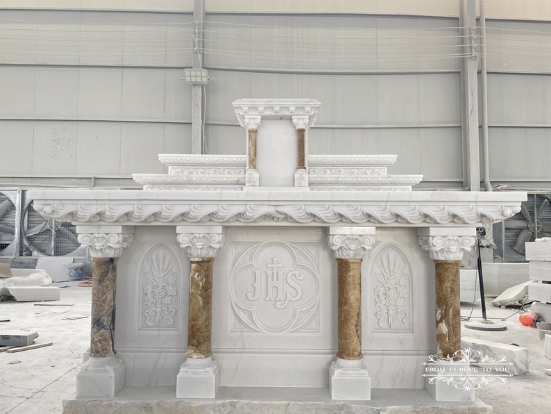 Carved Marble Gothic Religious Church Altar -TF442 - Etsy