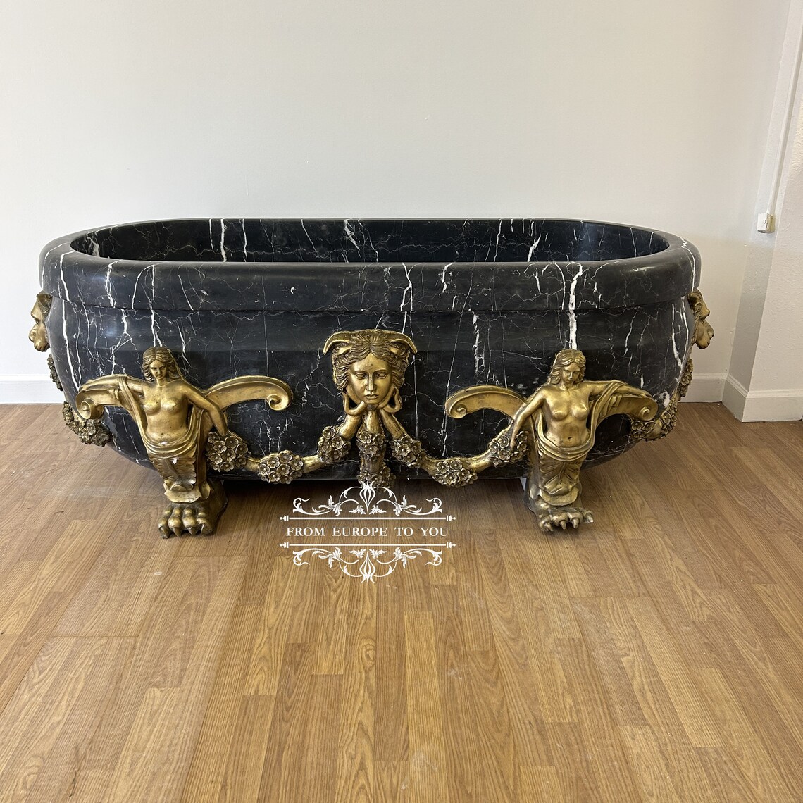 Incredible Marble and Bronze Medusa Bathtub - Etsy