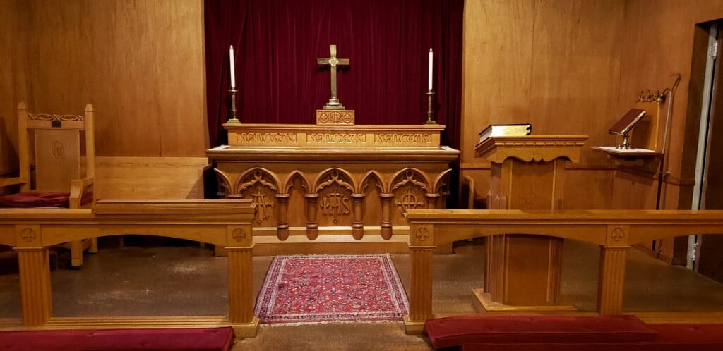 Antique Oak Religious Church Altar - Etsy