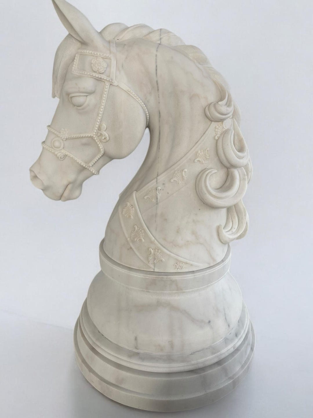 Carved Marble Knight Chess Piece - TF2020 - Etsy