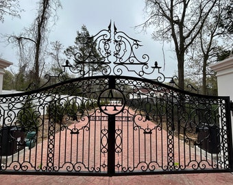 Driveway /estate Gates / Wrought Iron “the Kling Gates “ - Etsy