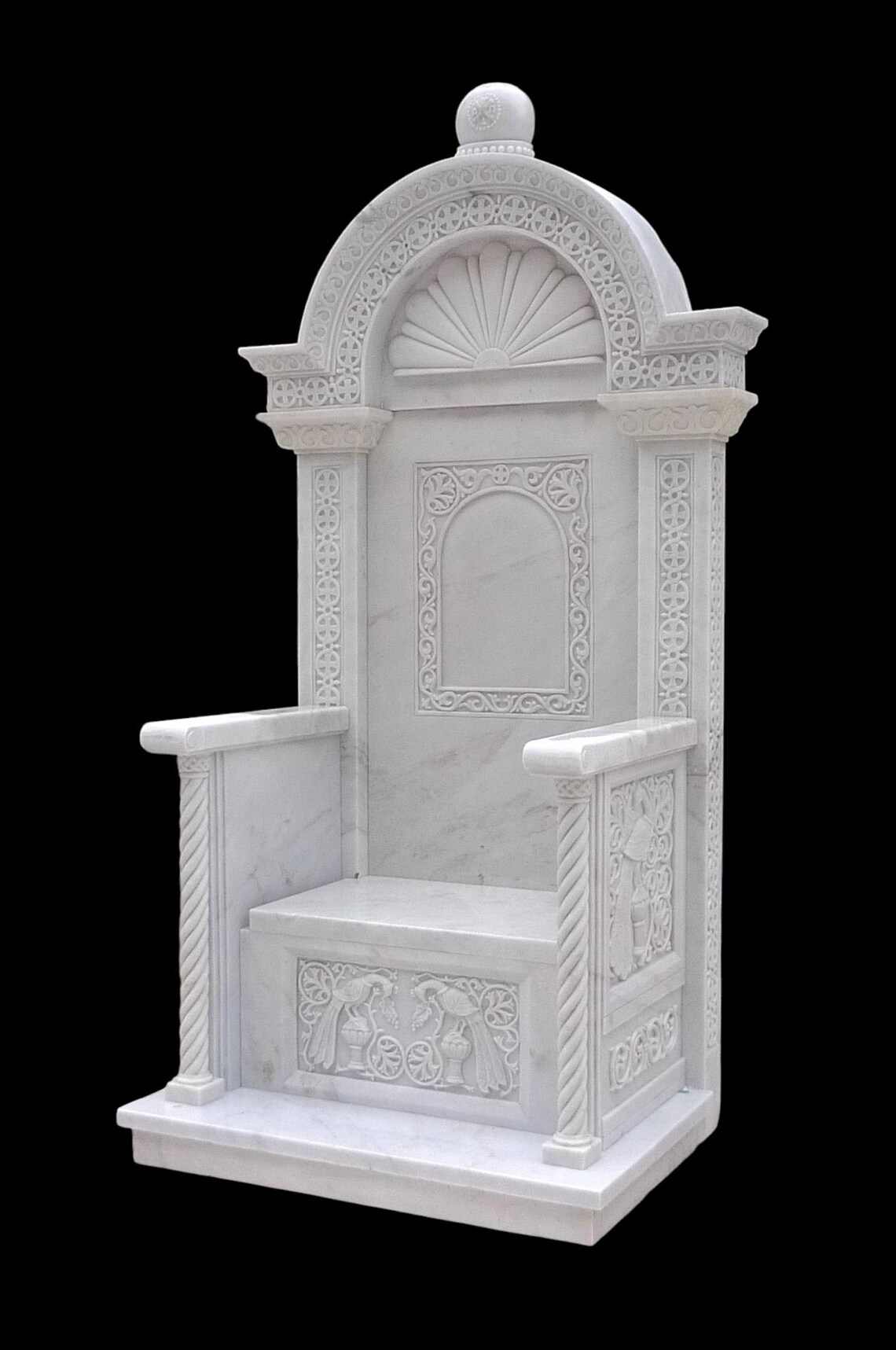 Hand Carved Marble Church Throne Chair - BCJ71 - Etsy