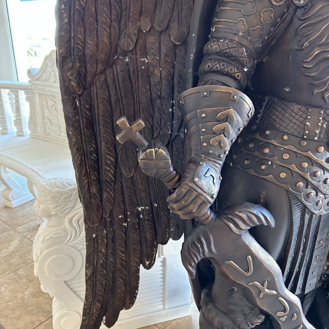 Bronze St. Michael Church Statue - Etsy