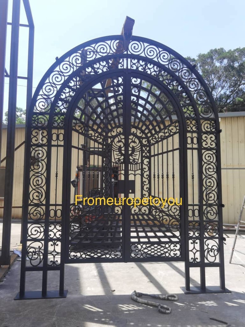 Wrought Iron Illusion Gate - Etsy