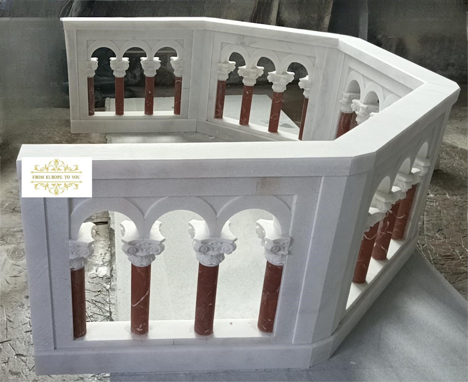 Carved Marble Gothic Church Railings - JJX12A - Etsy