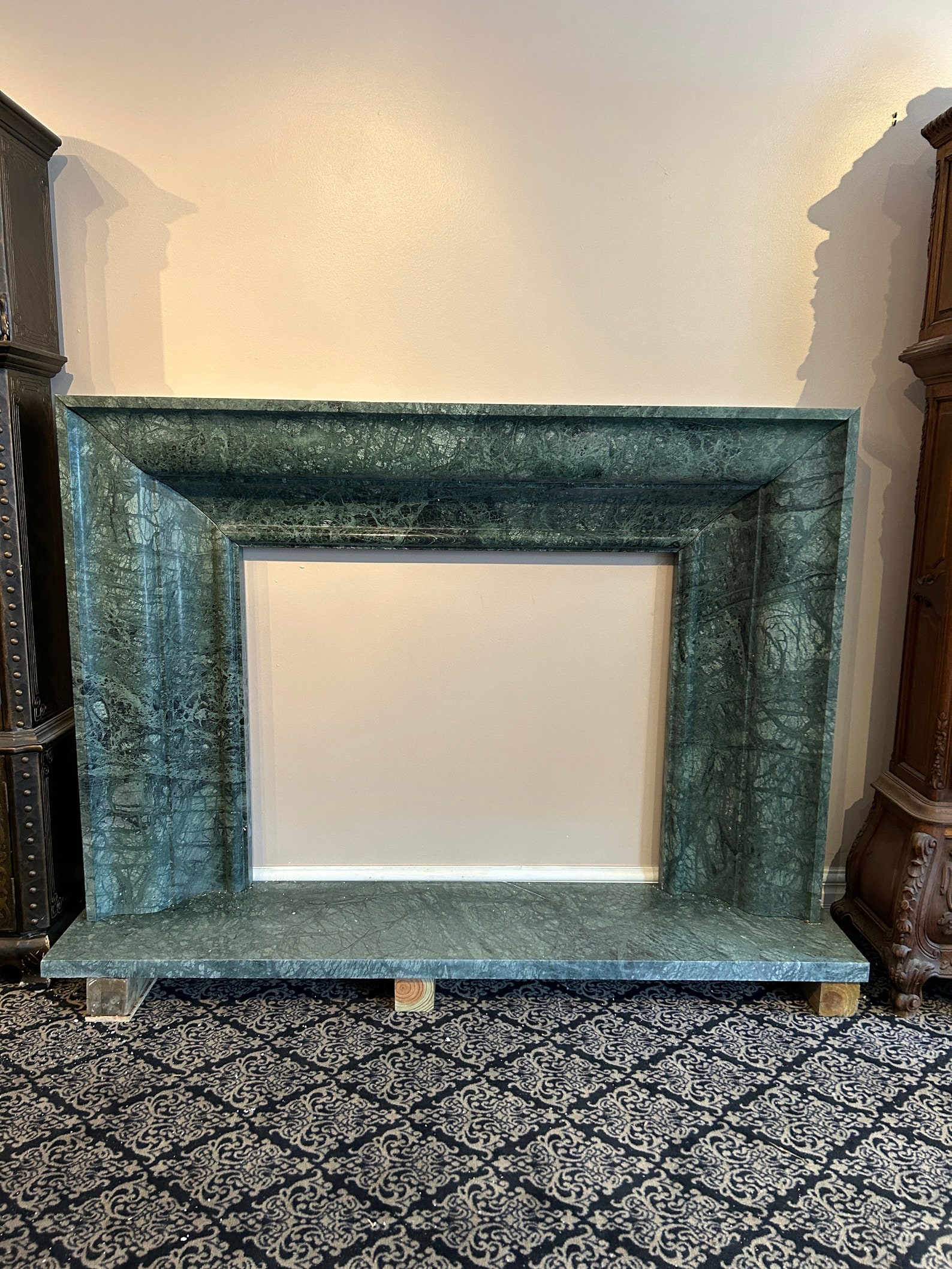 Beautiful Carved Green Marble Fireplace Mantel IGFM0 in Stock - Etsy