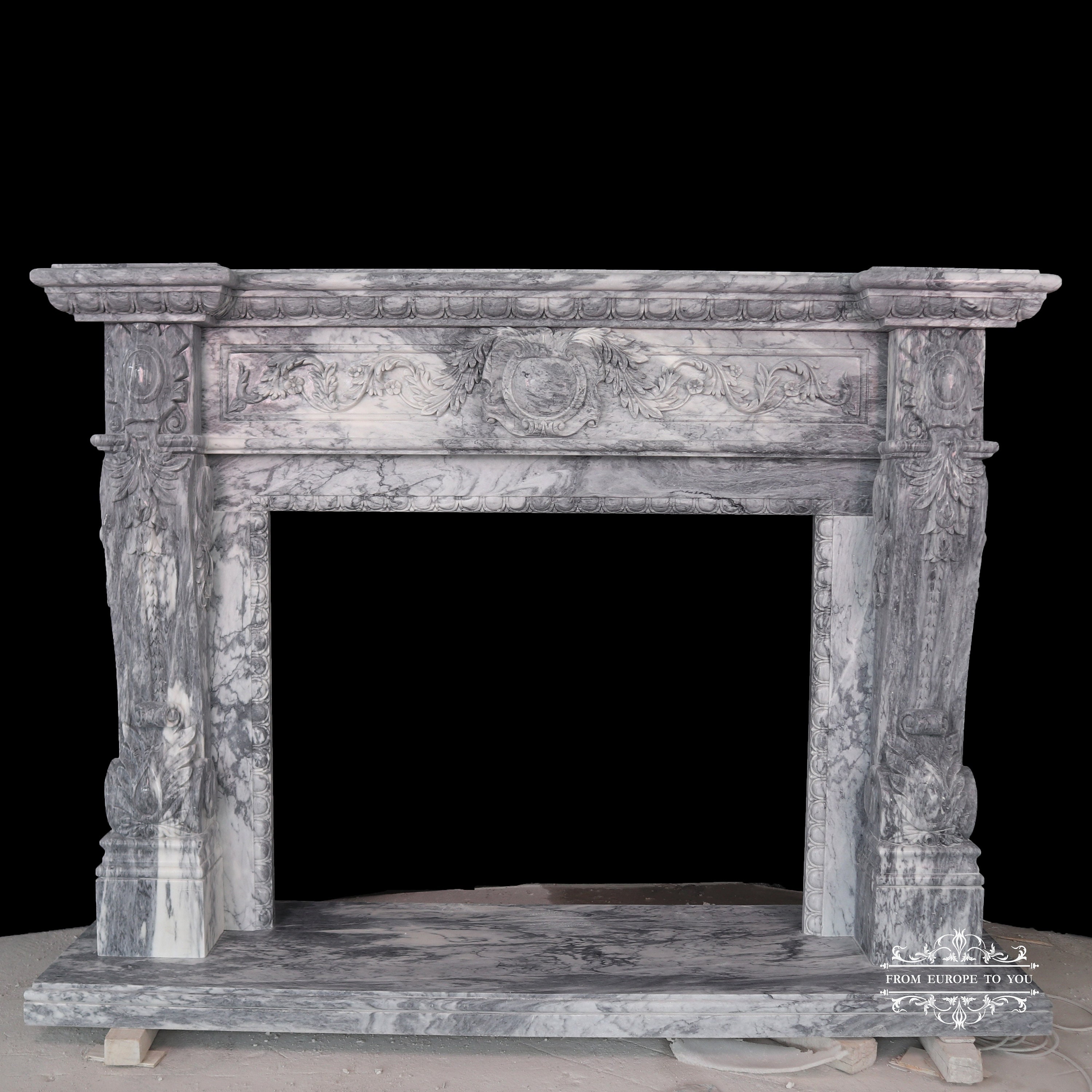 European Design Marble Estate Fireplace Mantel - T1-79-2 - Etsy