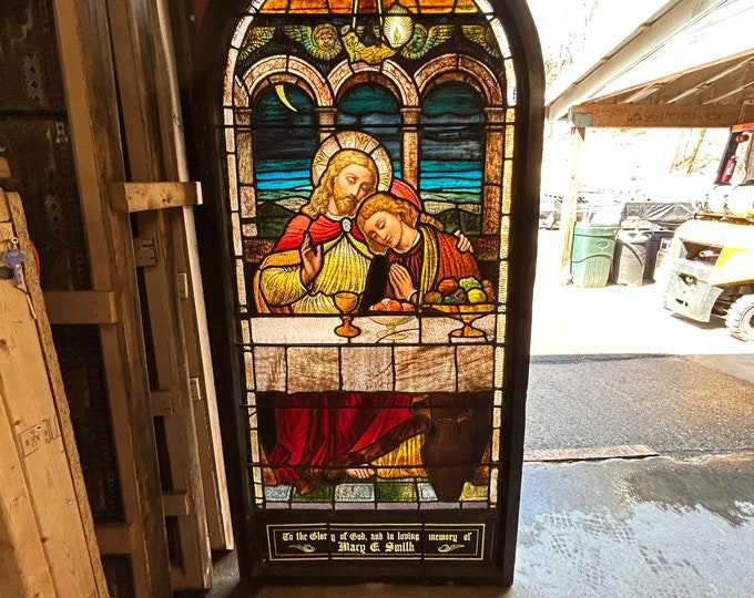 Antique Stained Glass Church Window From A Closed Church - Etsy