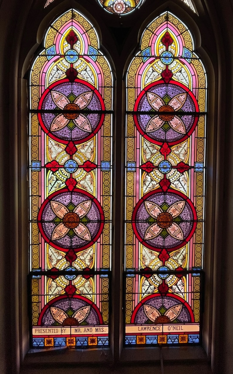Beautiful Victorian Gothic Antique Stained Glass Windows - Etsy