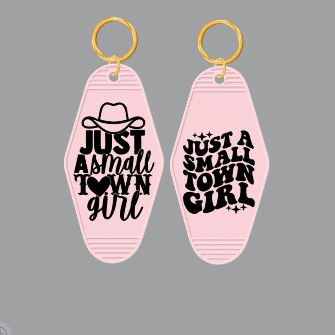 Just A Small Town Girl Motel Keychain|gift for Her|birthday|mom Sister ...