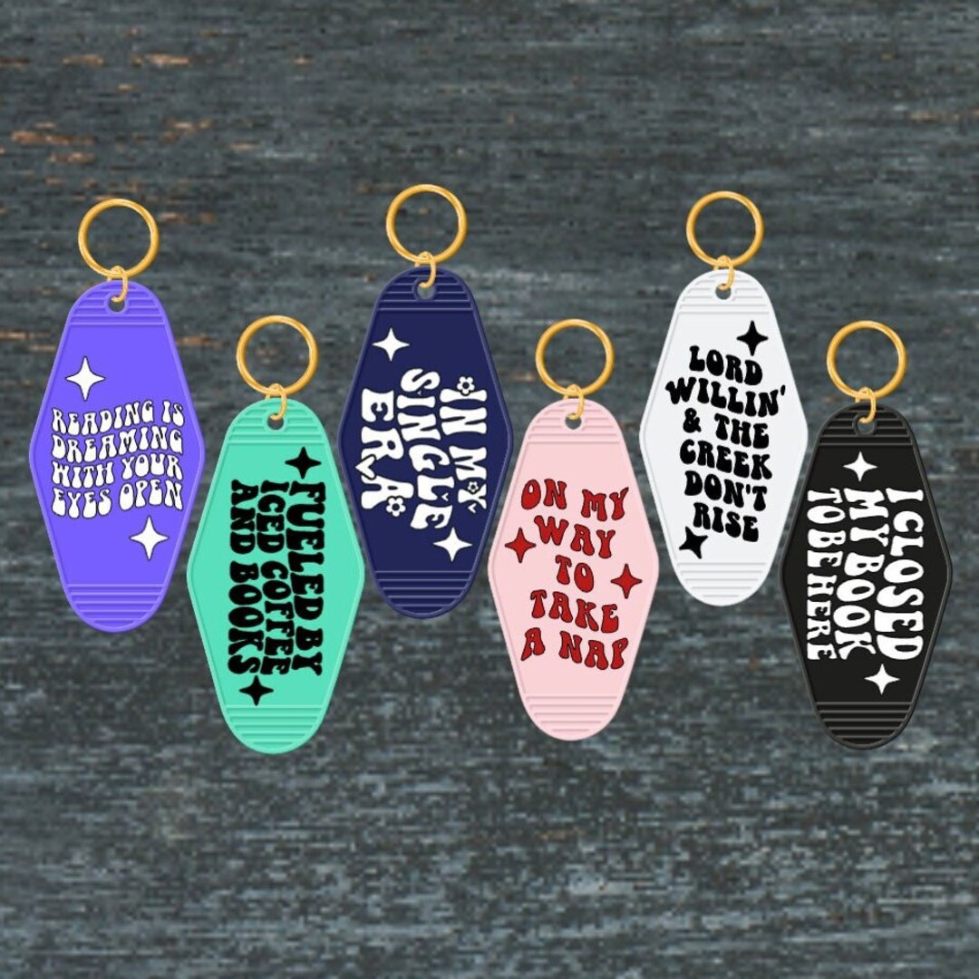 Retro Motel Key Chain|vintage Keychain|funny Hotel Keychain|gift for ...