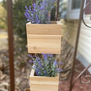 Tiered Cedar Railing Planter Box Deck Railing Planters - Etsy