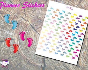 Footprint stickers | Etsy