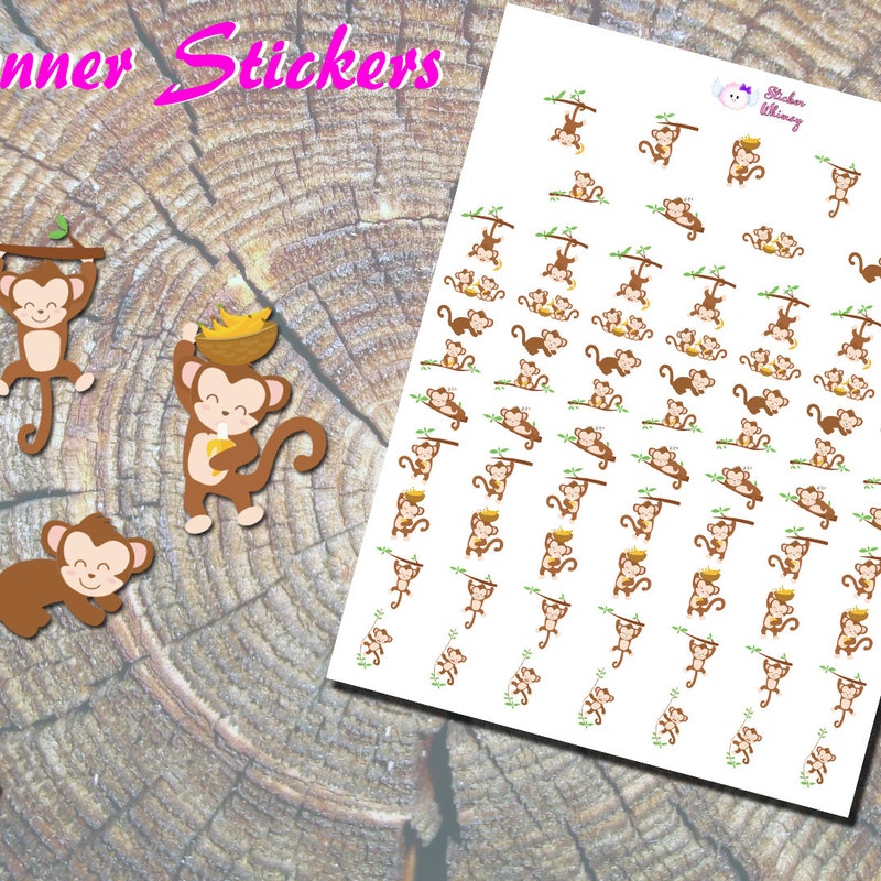 Sock Monkey Labels - Etsy