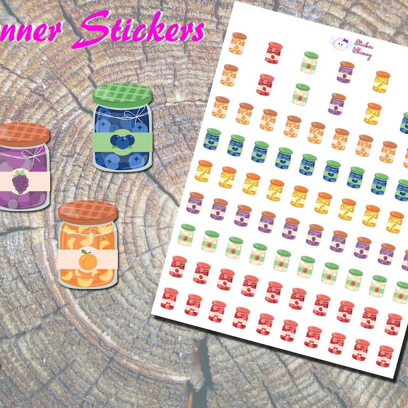 Fruit Jam Stickers - Etsy