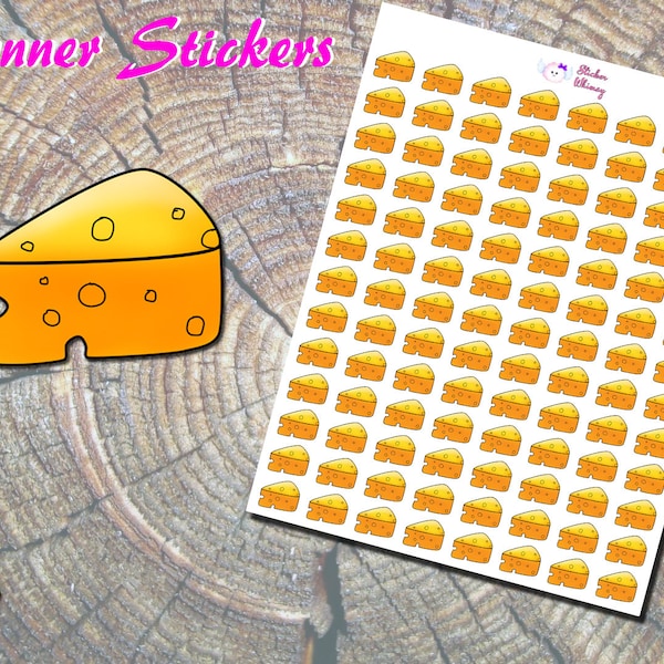 Cheese Stickers - Etsy