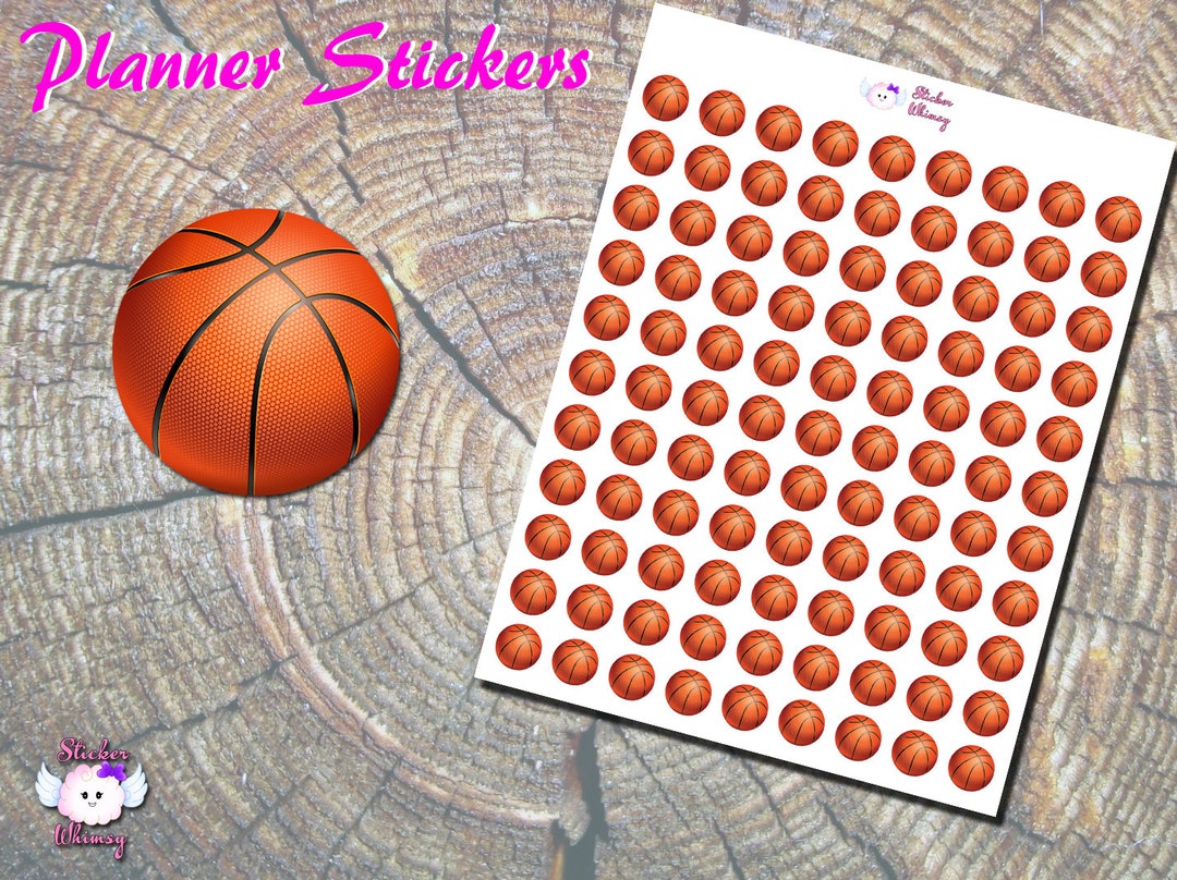 Basketball Stickers, Ball Game Planner Stickers, Printed Stickers ...