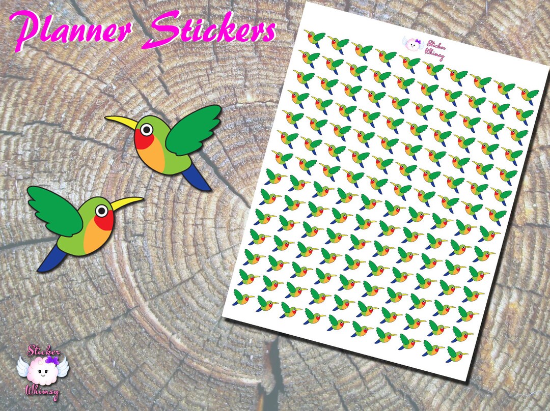 Colorful Bird Planner Stickers, Bird Stickers, Wild Animal Stickers ...
