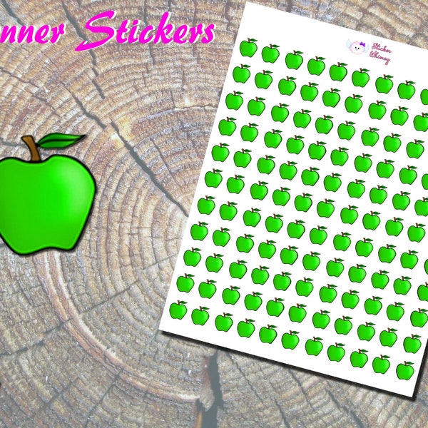 Green Apple Stickers - Etsy