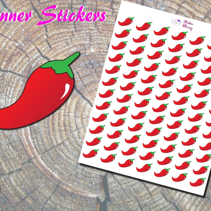 Kawaii Pepper Sticker - Etsy