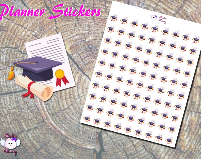 20 Diploma Stickers, Graduation Envelope Seal, Craft Supply, Vinyl, 0. ...