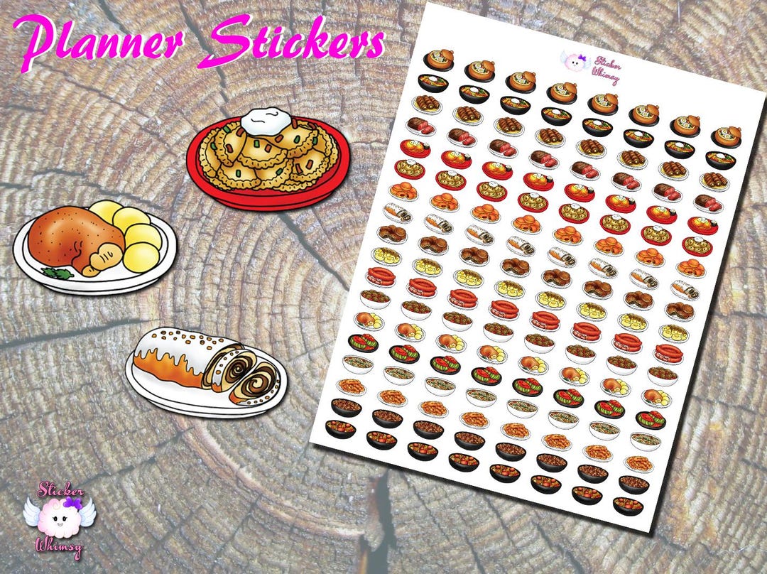 Polish Food Stickers, Printed Stickers, Pierogi Stickers, Poland ...