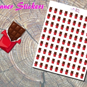 Chocolate Bar Stickers, Junk Food Stickers, Sweet Stickers, Candy Bar ...