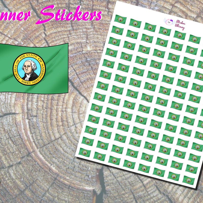 Washington State Stickers - Etsy