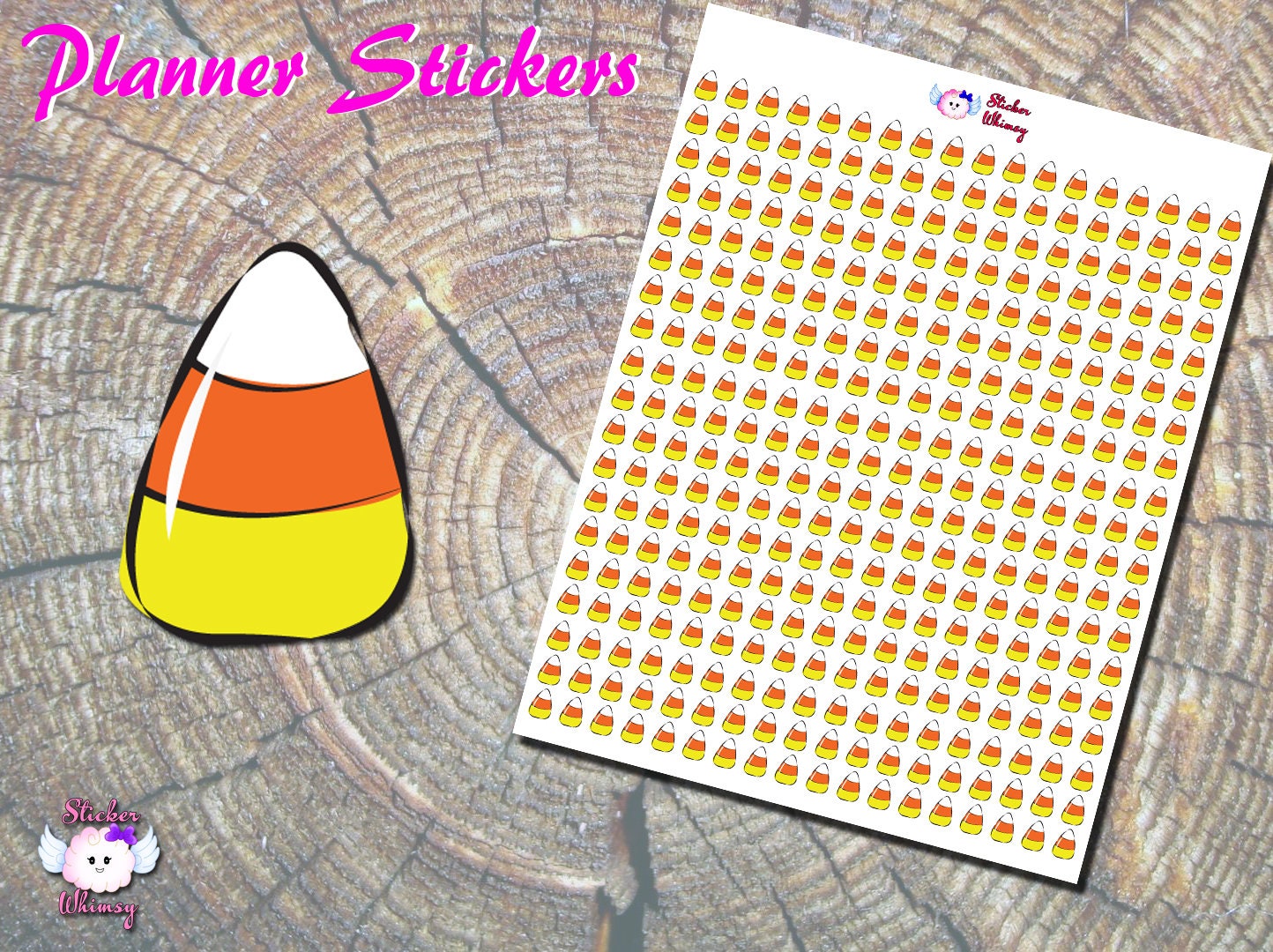 Paper Halloween Candy Planner Stickers Kawaii Stickers Colorful Hard ...