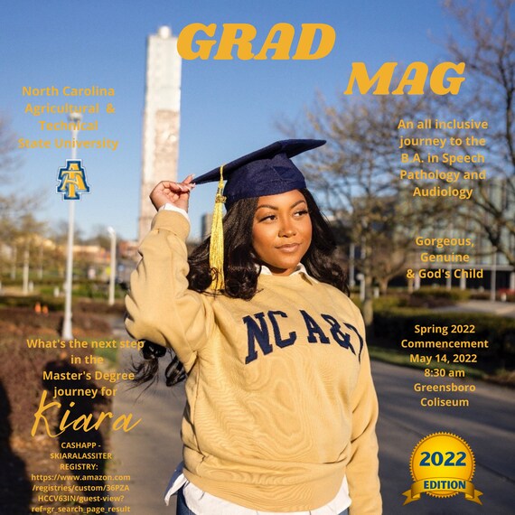 GRADUATION MAGAZINE COVER Graduation Gift Keepsake | Etsy