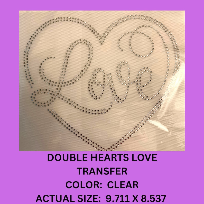 Various LOVE Rhinestone T-shirt, Transfer and Templates - Etsy