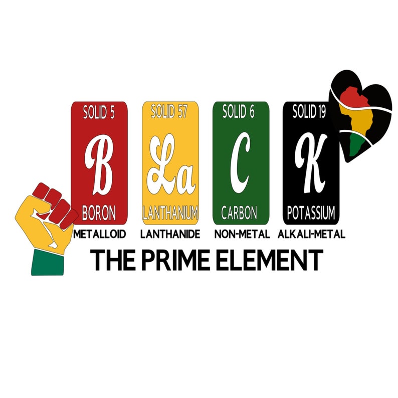 Digital Item PRIME Element BLACK SVG Black History Month Black Lives ...