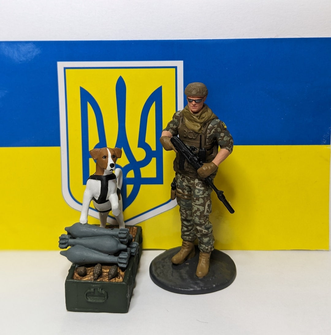 Army of Ukraine Warrior ZSU Armed Forces of Ukraine Dog Sapper Hero ...
