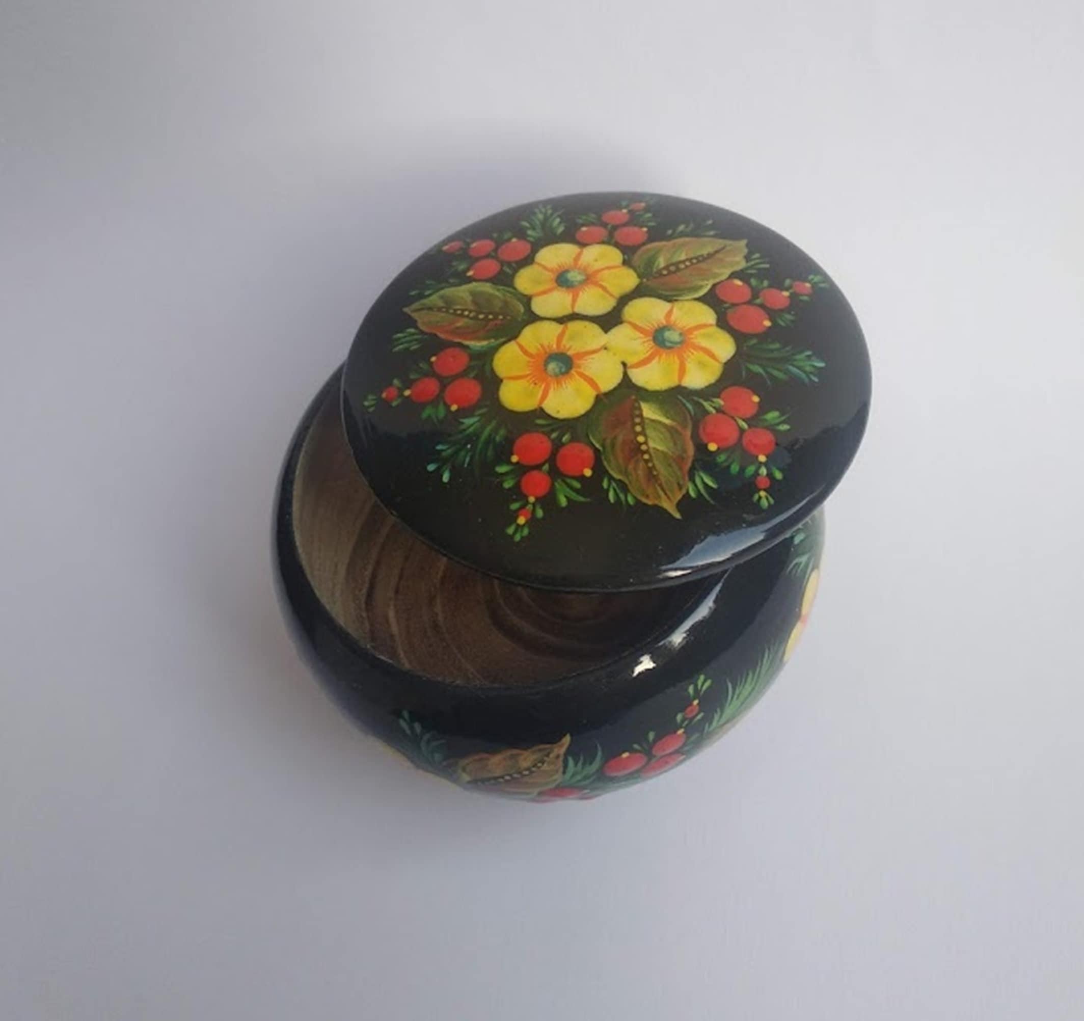 Folk Art Wooden Handmade Box Painted in the Style of - Etsy UK Folk Art Wooden Handmade Box Painted in the Style of - Etsy UK