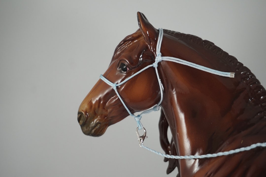 Handmade Breyer Traditional 1:9 Scale Model Horse Rope Halter With Lead ...