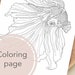 COLORING PAGE siamese Fighting Fish Betta Fish - Etsy