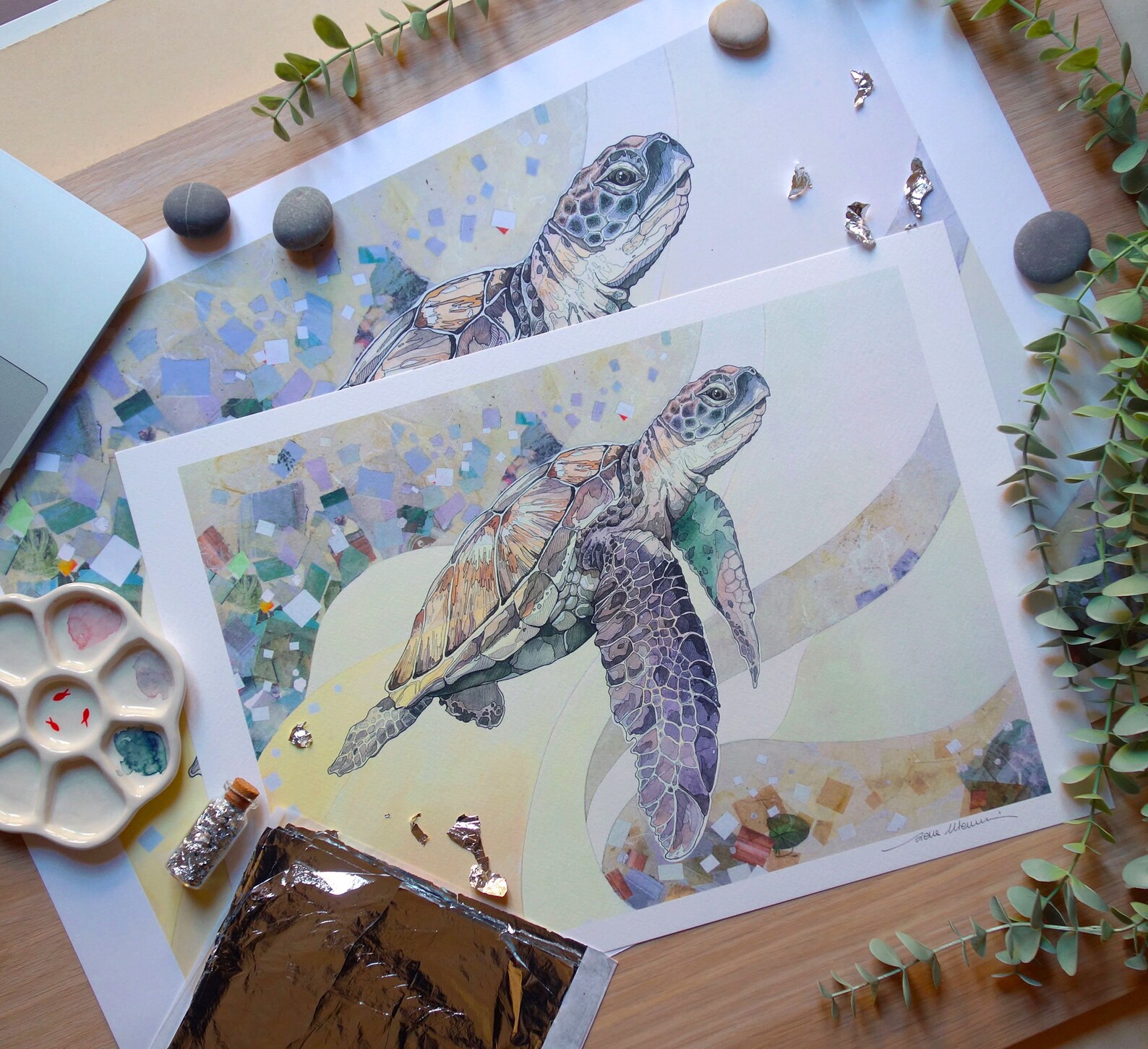 PRINT Limited Edition sea Turtle Giclée Print - Etsy