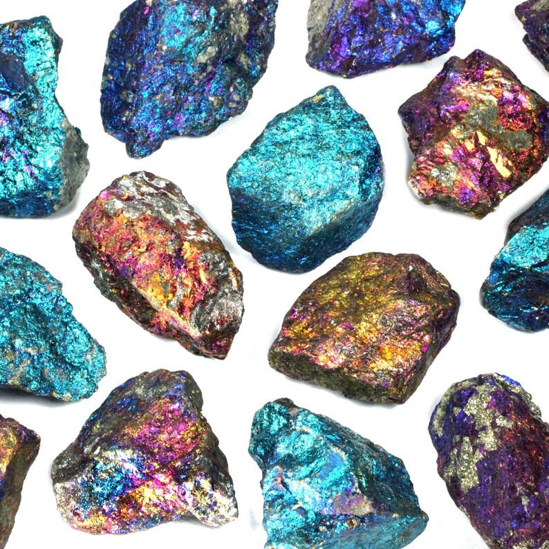 Bulk peacock ore lots raibow peacock ore 3x 4x 5x or 10x stone | Etsy