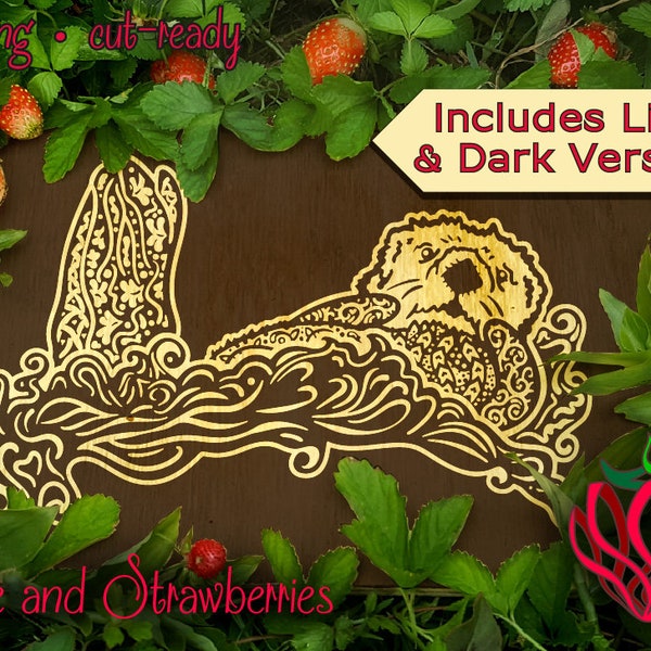 Otter Embroidery Design - Etsy