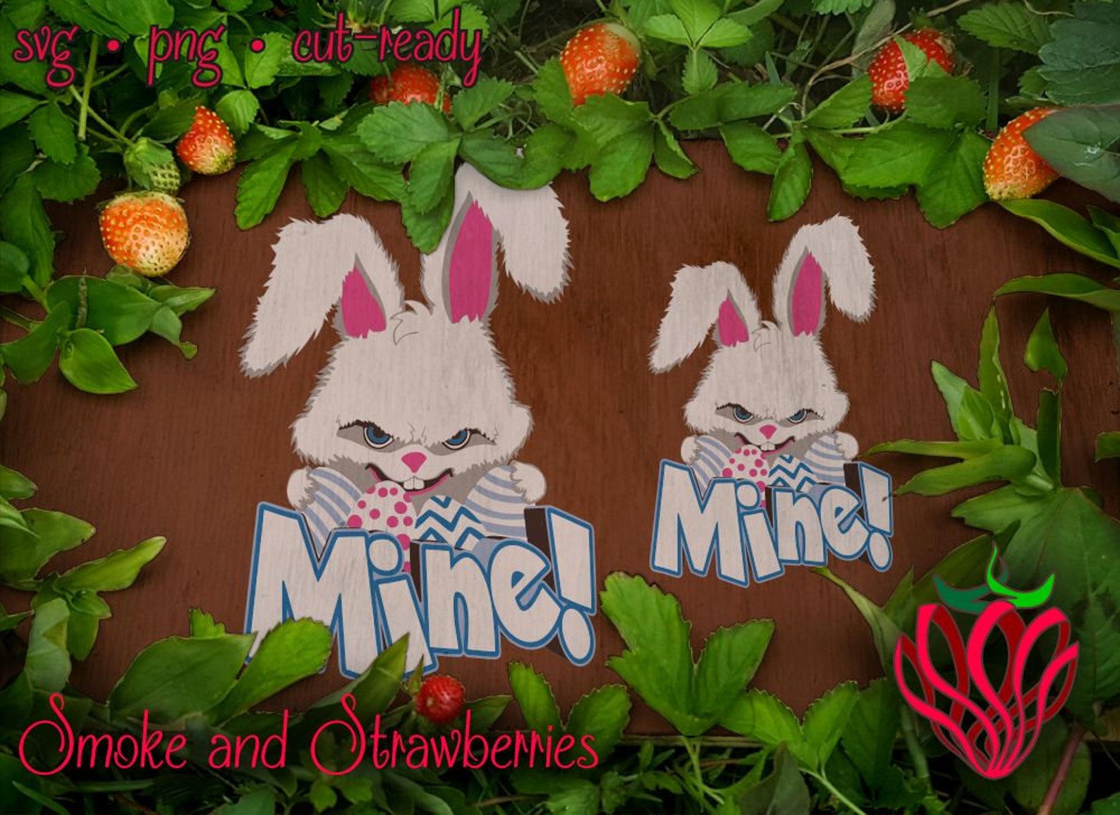 Easter Mine Vector Cut Svg Cuttable Greedy Rabbit Bunny Eggs | Etsy