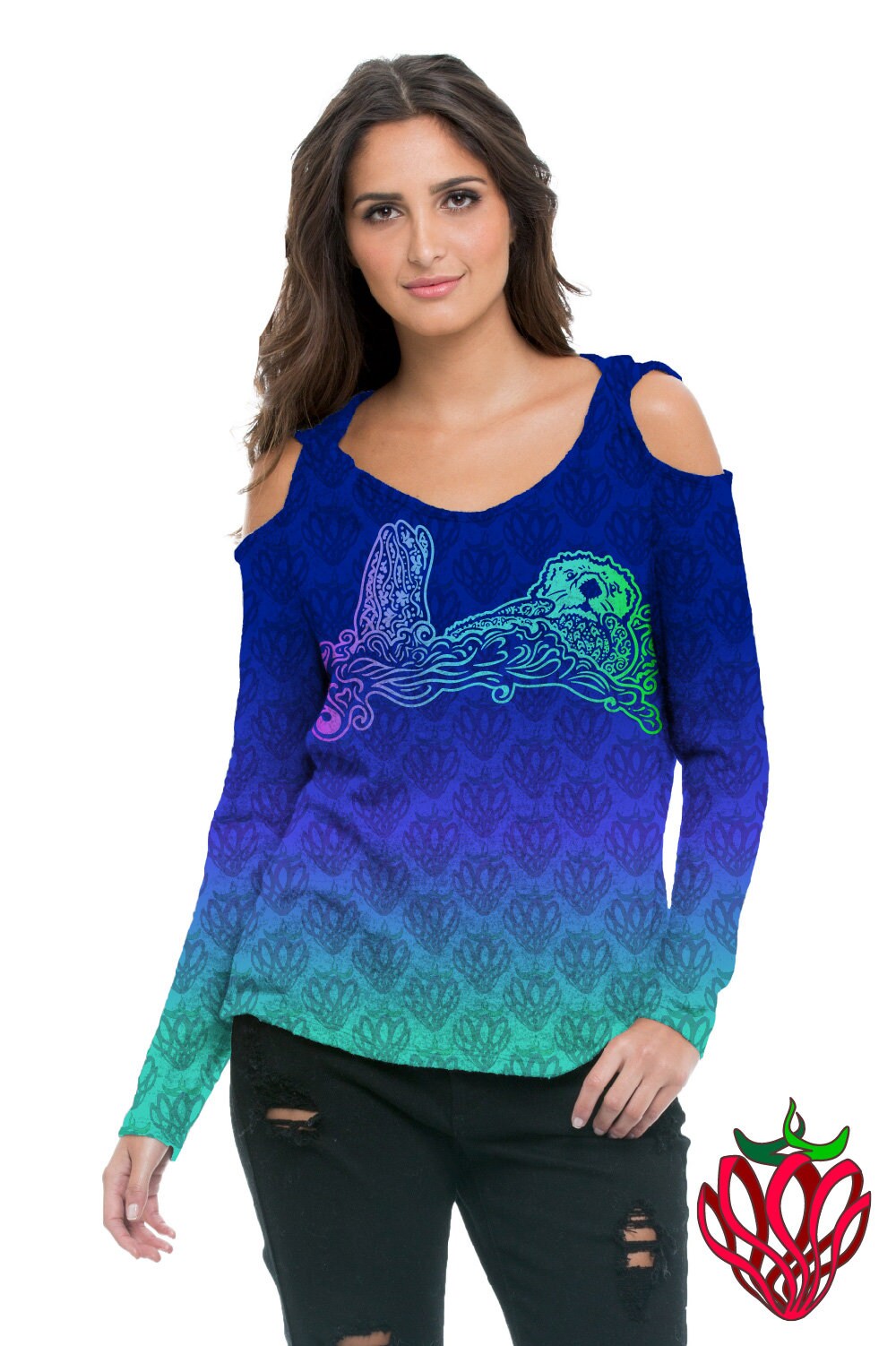 Otter Cute Handdrawn Zentangle SVG File Tshirt Design Water Sea ...