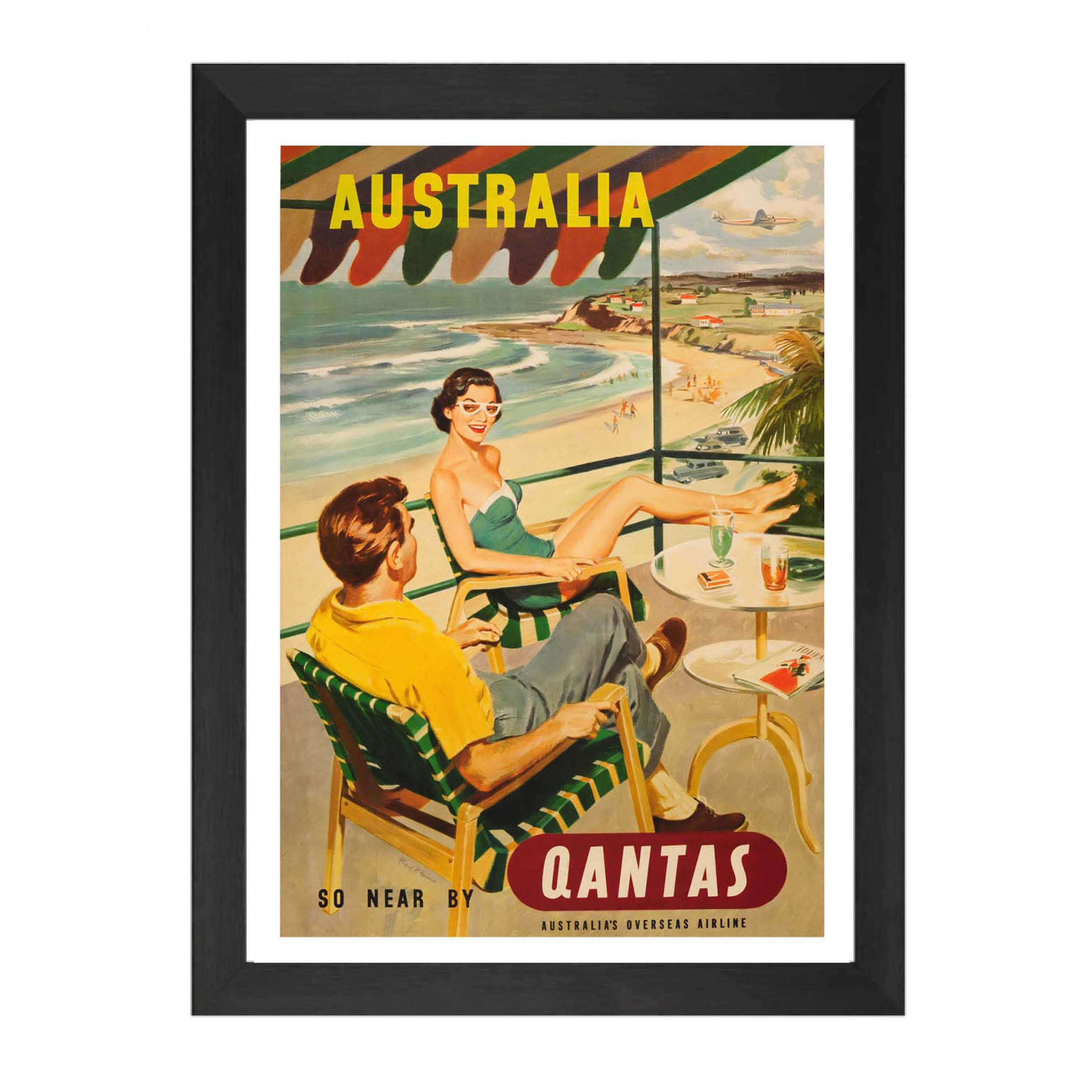 Vintage QANTAS Australia Poster - Printable Download - Australian ...